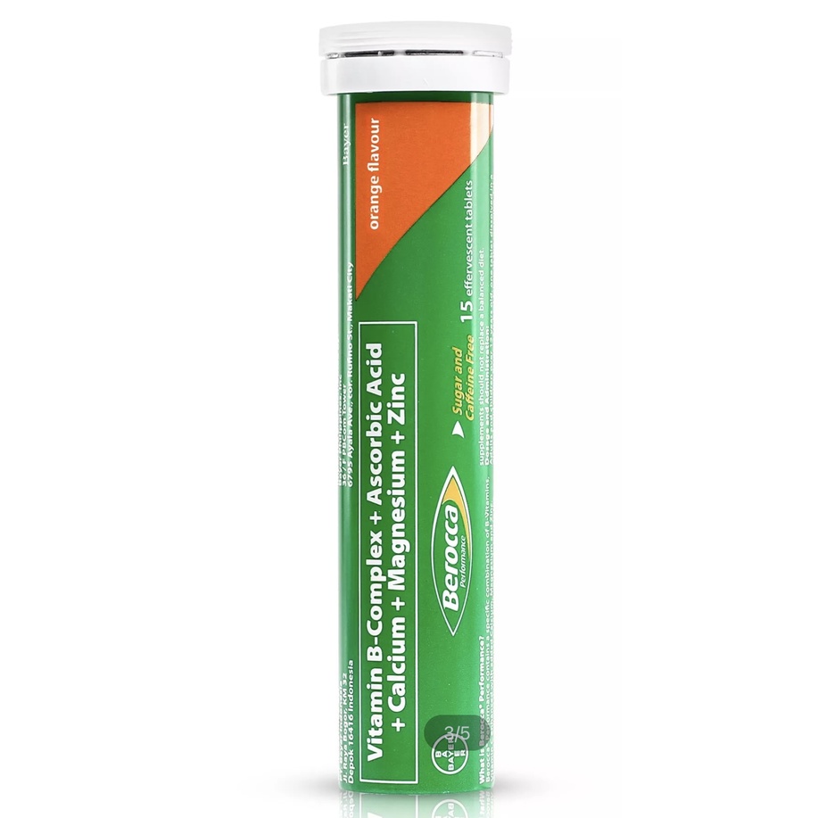 BEROCCA Enery Vitamins Effervescent - Orange / Mango Orange - 15 / 30 ...