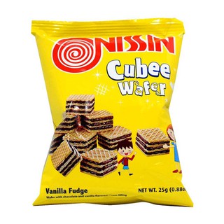 Nissin Cubee Wafer Vanilla Fudge 25g | Shopee Philippines