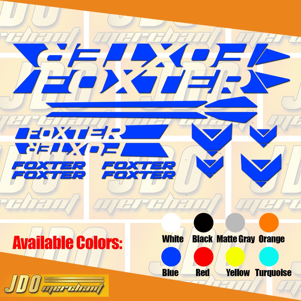 Foxter bikes set 2 Vinyl Stickers | Shopee Philippines