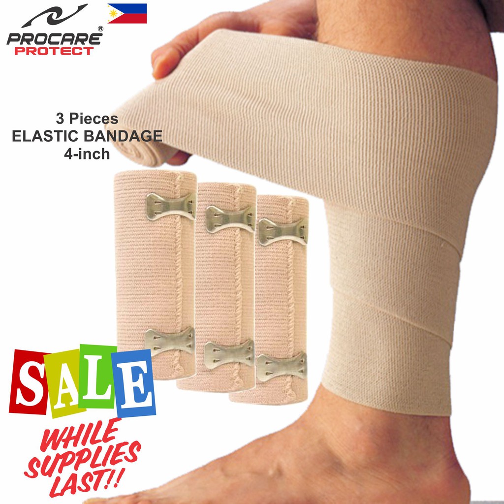 PROCARE #EB4-3 Classic Elastic Bandage Wrap 4" width x 60" long Set of ...