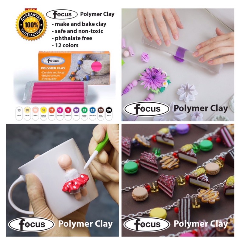 Focus Polymer Clay 100grams | Shopee Philippines