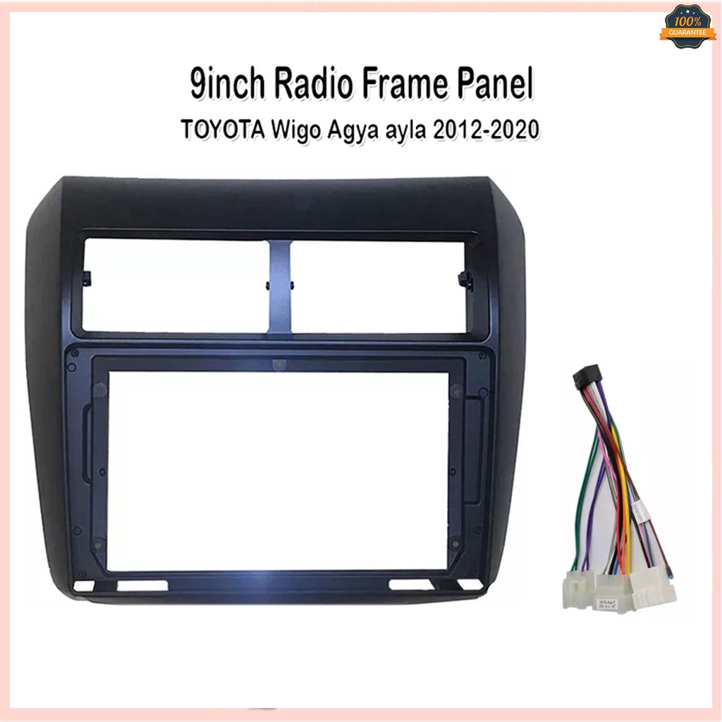 2din car Stereo Panel for TOYOTA Wigo Agya ayla 2012-2020 9 inch Radio ...