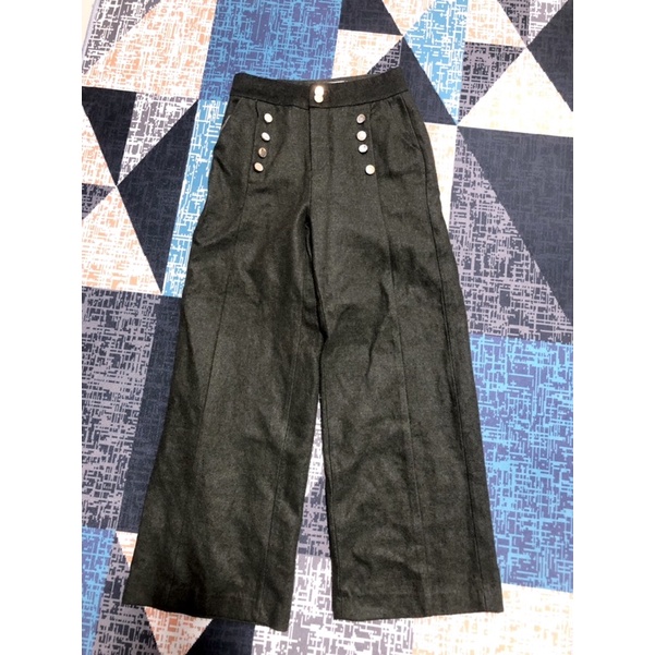 Wide leg trouser-gamuza type-preloved | Shopee Philippines