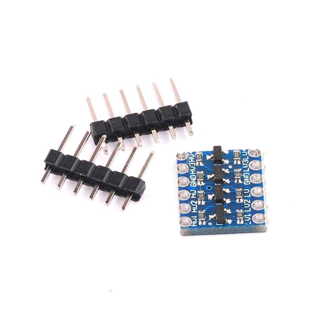 10pcs 4 canais iic módulo conversor de nível lógico bi-direcional i2c 5v a 3.3v para arduino ...