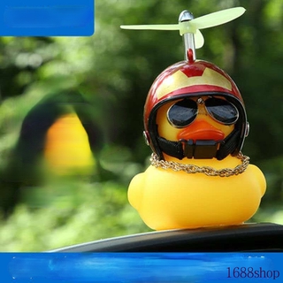 Motorcycle Rubber Cute Ducks With Paddle Mini Duckling Hanging bike ...