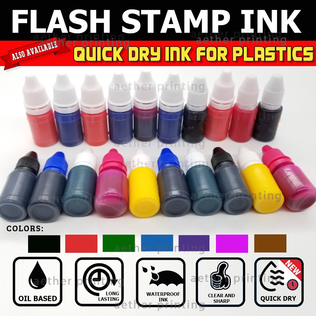 Flash Ink Stamp, Ink, Ink for Flash Stamps, | Shopee Philippines