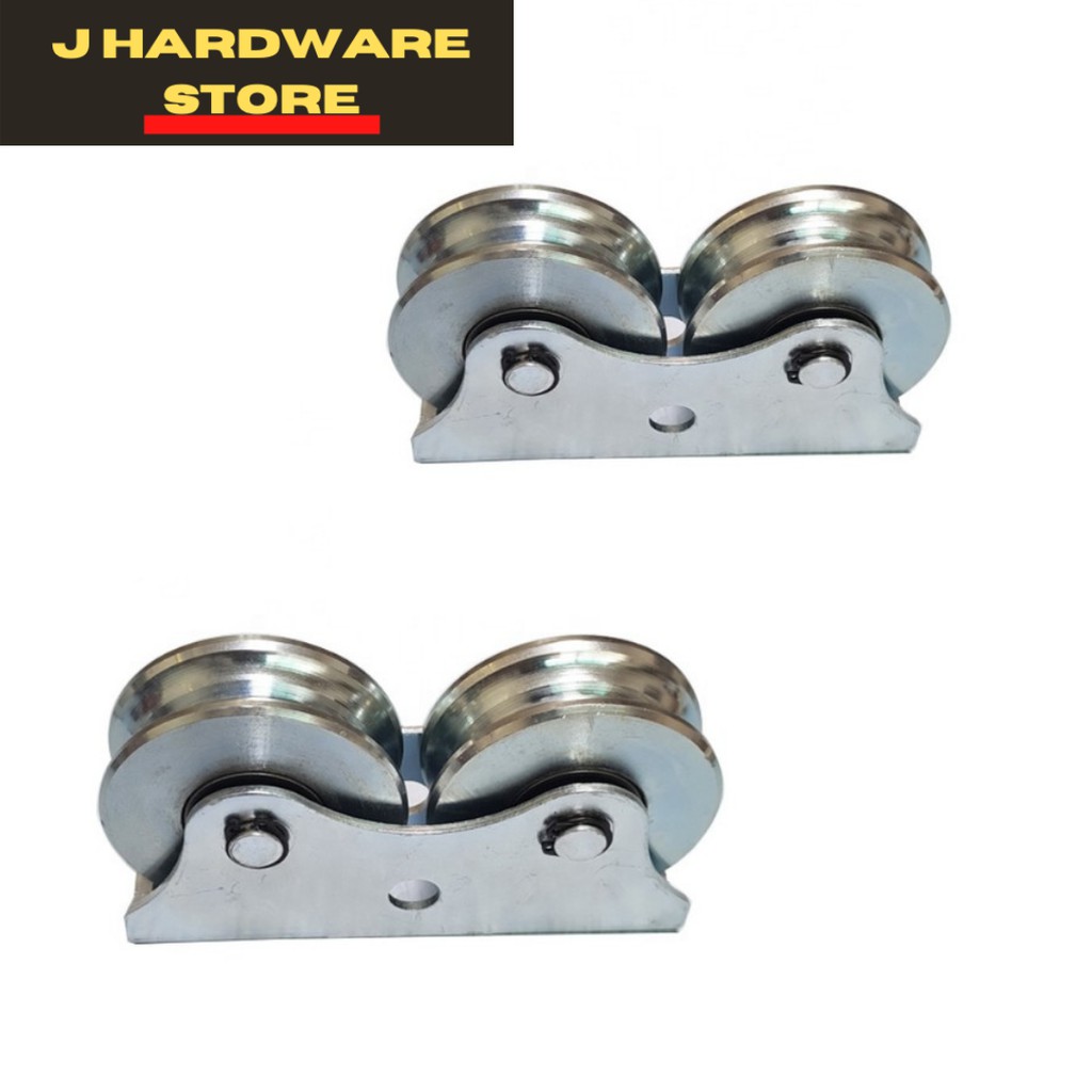 2 in 1 V groove sliding gate track roller Sliding gate double roller ...