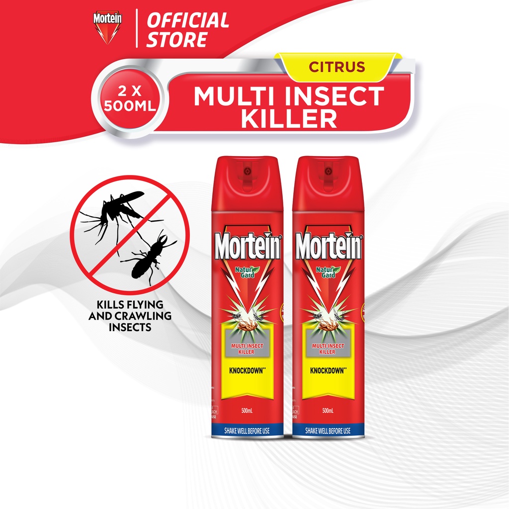 Mortein NaturGard Multi Insect Killer Citrus 500ML Twin Pack | Shopee ...