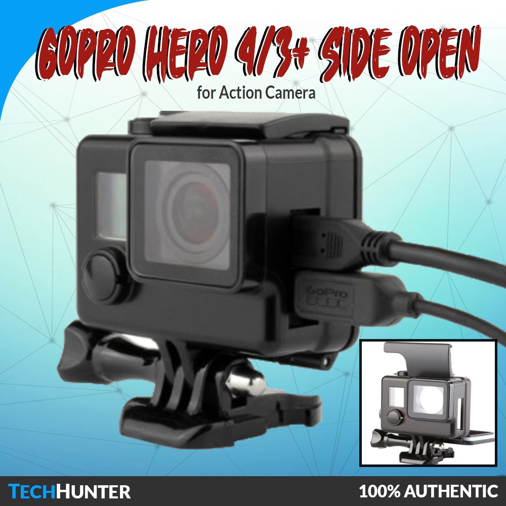 Black View Skeleton Open Side Back Protective Housing Case for Gopro ...
