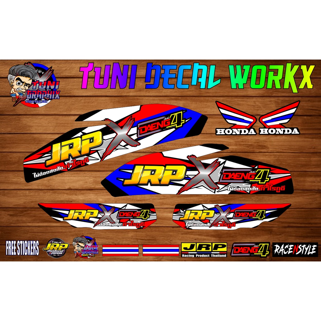 TMX / RUSI / PINOY / MOTOPOSH / SKYGO / DECALS STICKER v1 ( JRP X DAENG ...