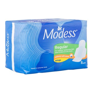 Modess Cottony Soft Regular Non Wing 8 pads | Shopee Philippines