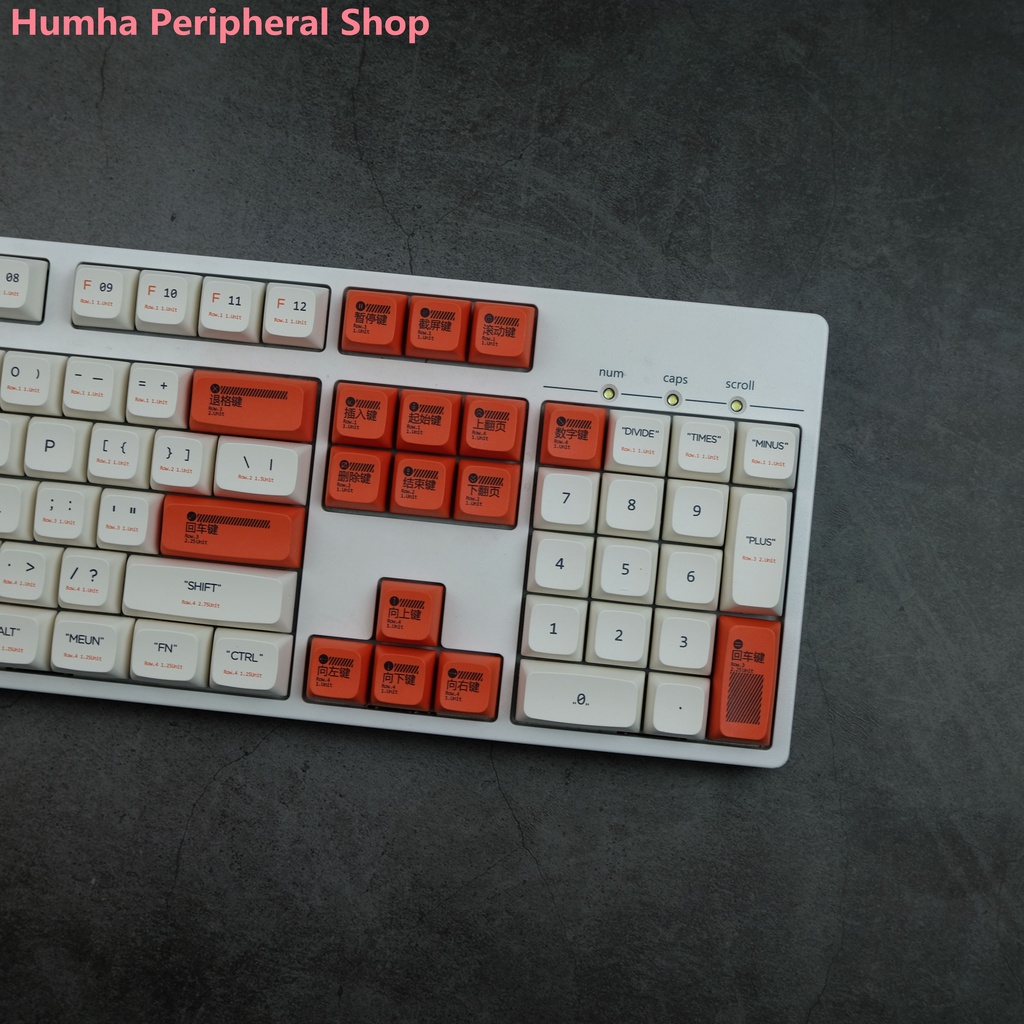Humha PLASTIC keycap 157 keys PBT material Dye-Sublimation XDA profile ...