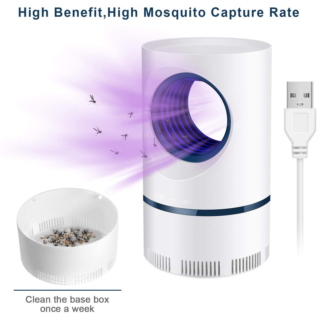 HYKX Electric Mosquito & Fruit Fly Trap Mosquito/Insect Killer-USB ...