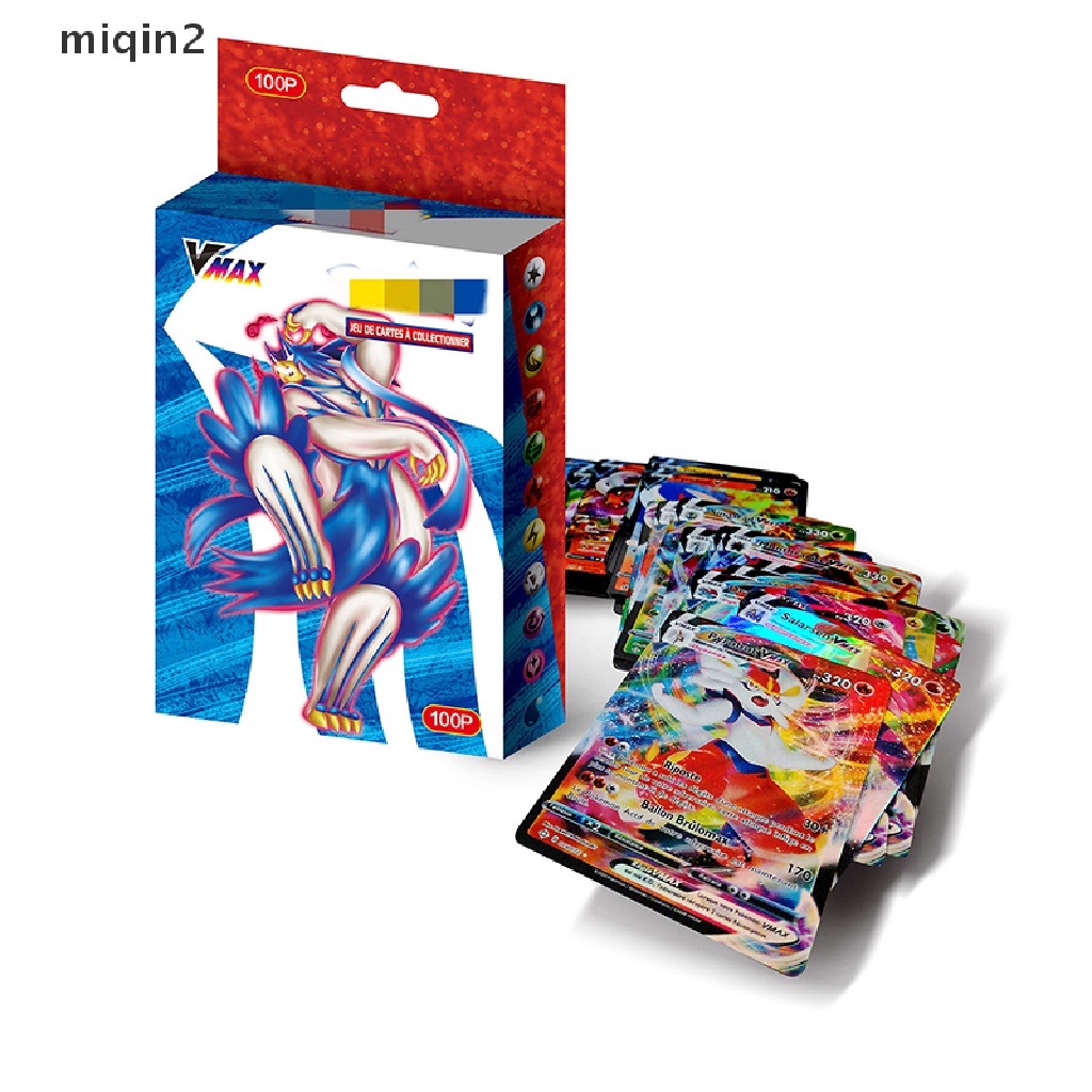 [miqin2] 100Pcs Pokemon Cards Box Shining V Vmax Card Display Pokemon ...
