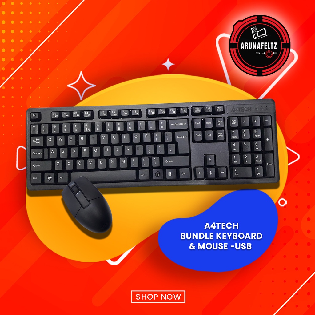 A4TECH BUNDLE KEYBAOARD & MOUSE | Shopee Philippines