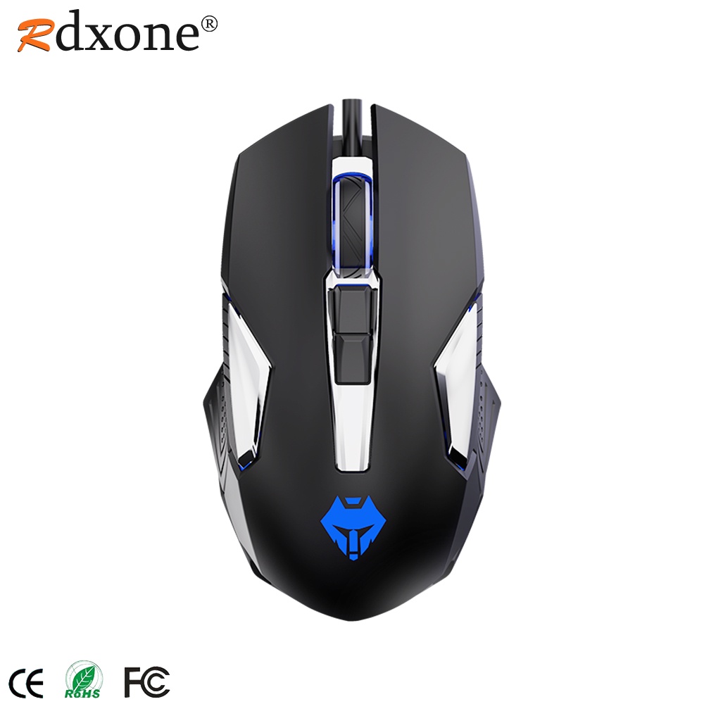 Rdxone Ergonomic Wired Gaming Mouse 8 Button Programmable 4000DPI ...