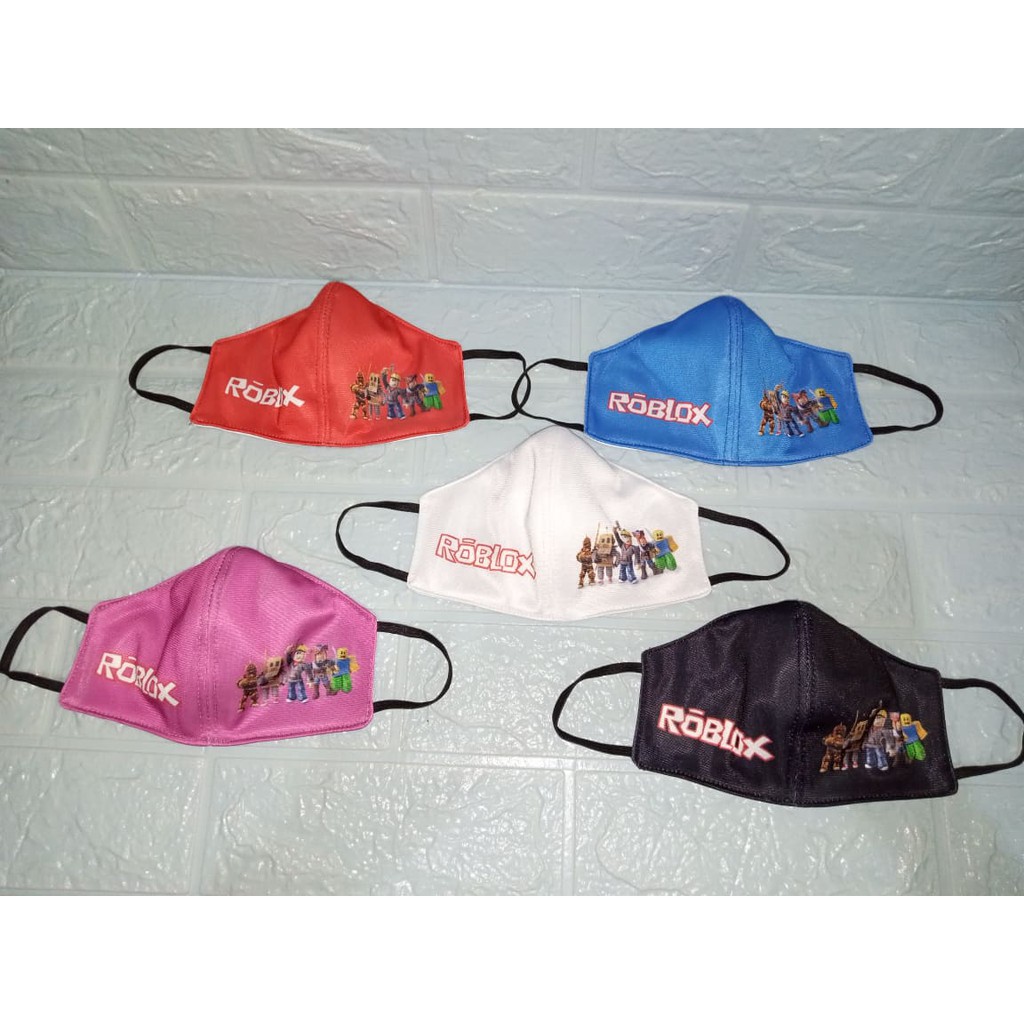 roblox character facemask for kids / adjustable earloop with silicon ...