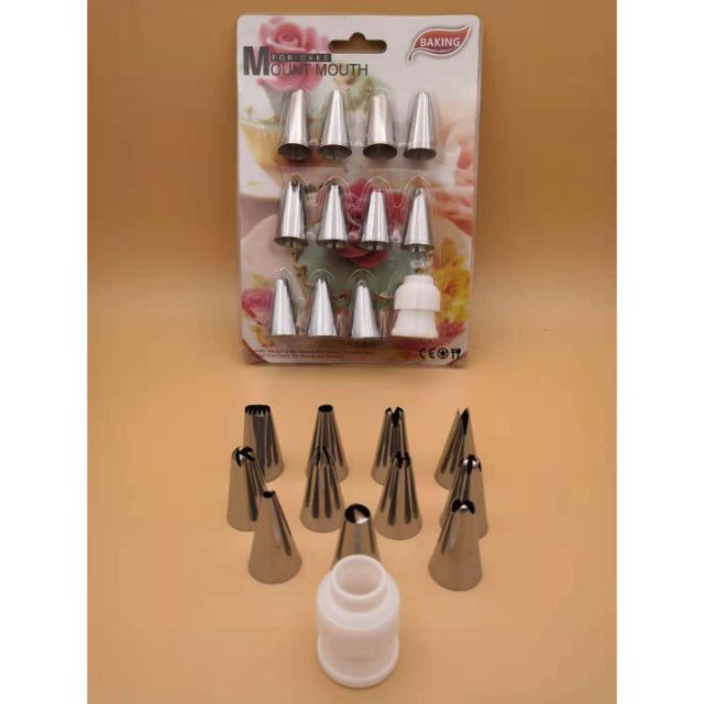 Stainless steel icing piping bag/cake Mount mouth | Shopee Philippines