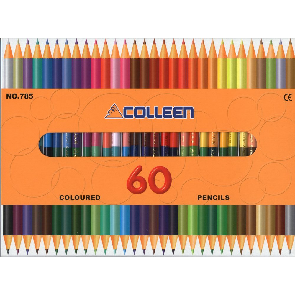 Colleen 60 colored pencils 30 Dual | Shopee Philippines