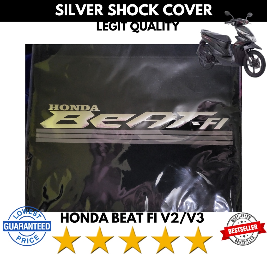 HONDA BEAT FI V2/V3 SHOCK COVER 1 PC (SILVER) MAKAPAL LEGIT QUALITY ...