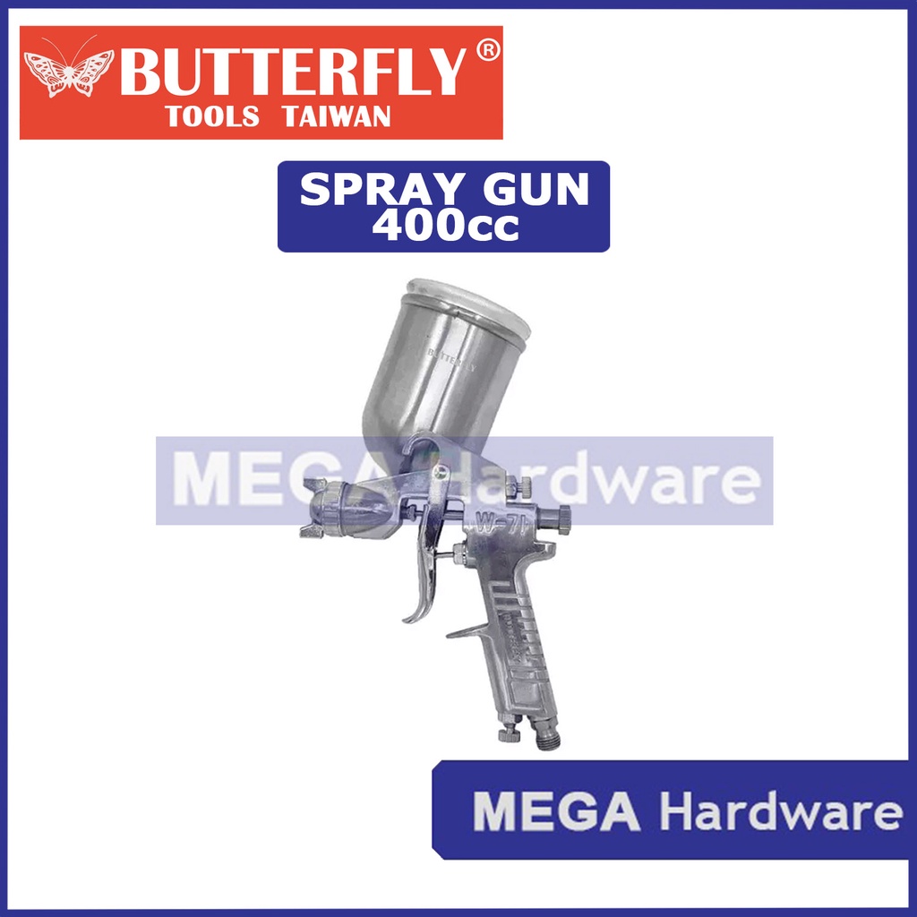 BUTTERFLY tools Professional Air Spray Gun Gravity Type 400ml | Shopee ...