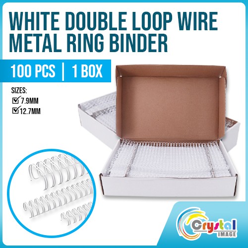 White Metal Ring Binder - Double Loop Metal Ring Binder Wire Binding ...