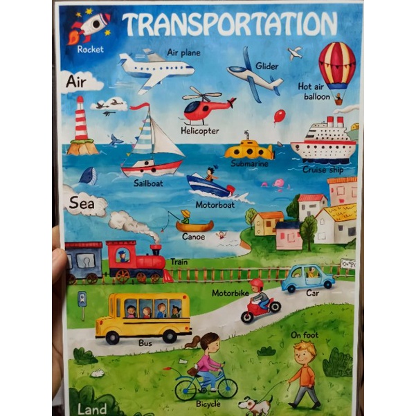 Laminated TRANSPORTATION Charts A4 size ( High Quality Print) | Shopee ...