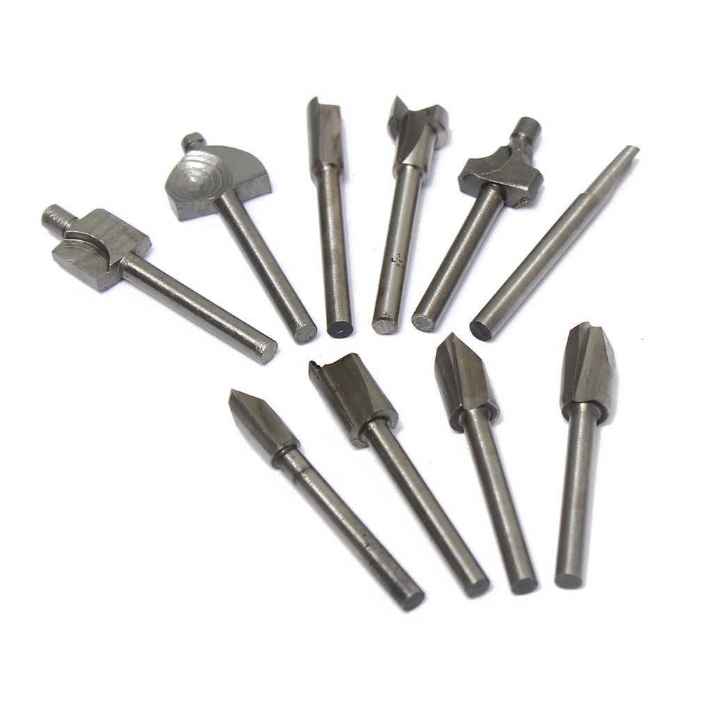 10pcs 1/8 Inch 3.175mm Shank HSS Router Bits | Shopee Philippines