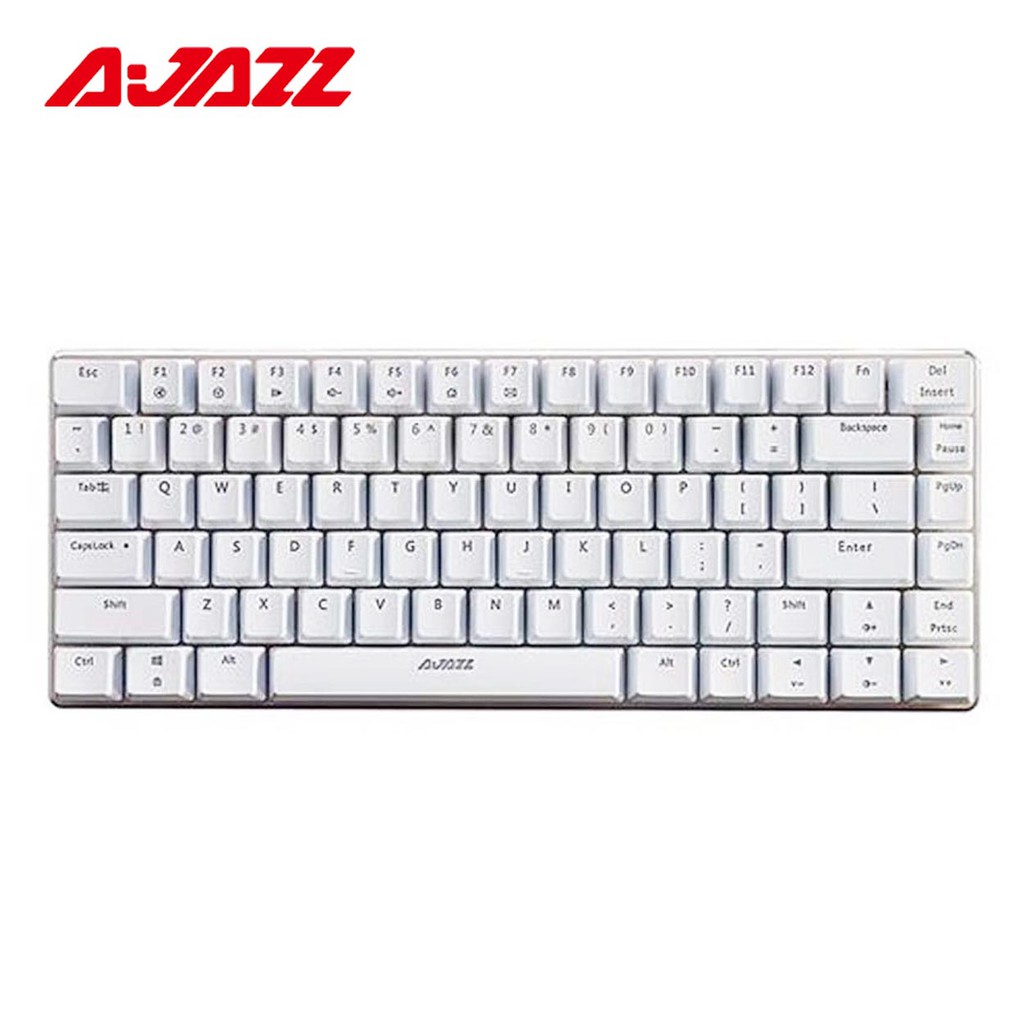 Ajazz AK33 #3 82 Key Mechanical Keyboard (White) (Black Switch) | Shopee Philippines