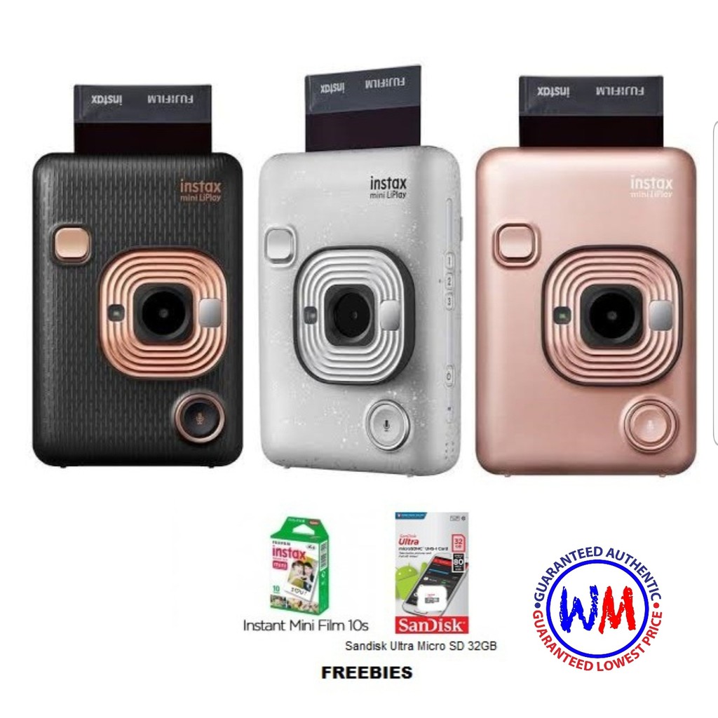 Fujifilm Instax Mini Liplay Hybrid Instant Camera + Freebies (32GB ...
