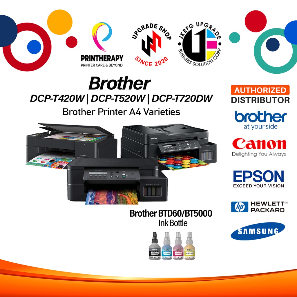 Brother DCP-T420W/DCP-T720DW/DCP-T520W | Brother Printer A4 Varieties ...