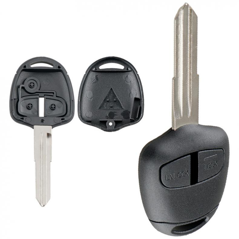 2 Buttons Car Remote Key Shell Case with MIT8 Blade for Mitsubishi ...