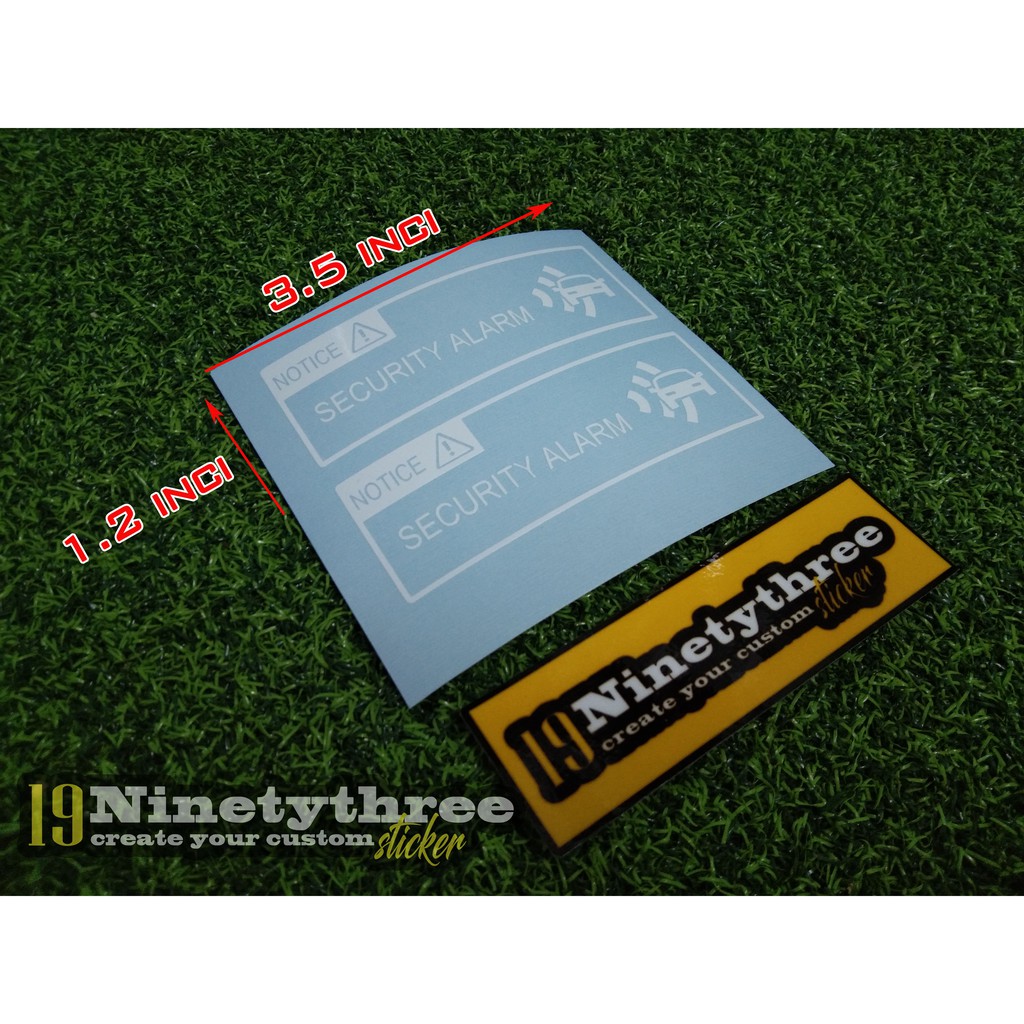 sticker security alarm /K-CAR/JDM/MDM | Shopee Philippines