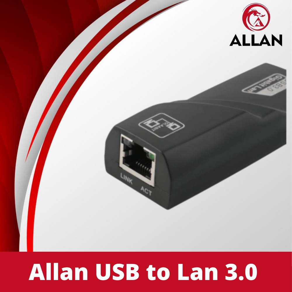 Allan USB to lan 3.0 to 10/100/1000 Mbps Gigabit RJ45 Ethernet LAN ...