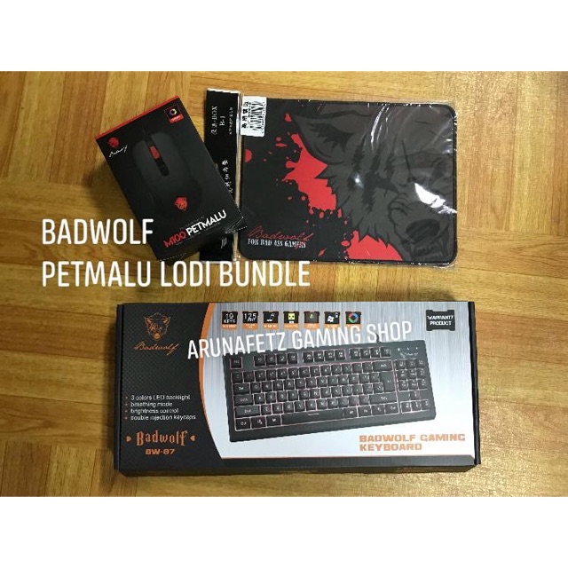 Badwolf TKL Bundle (TKL Keyboard, Mouse, Mousepad) | Shopee Philippines