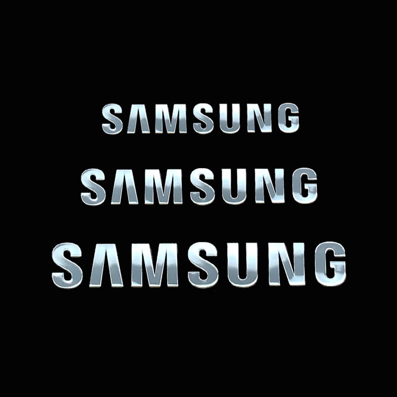 samsung logo metal sticker Samsung logo sticker laptop monitor chassis ...