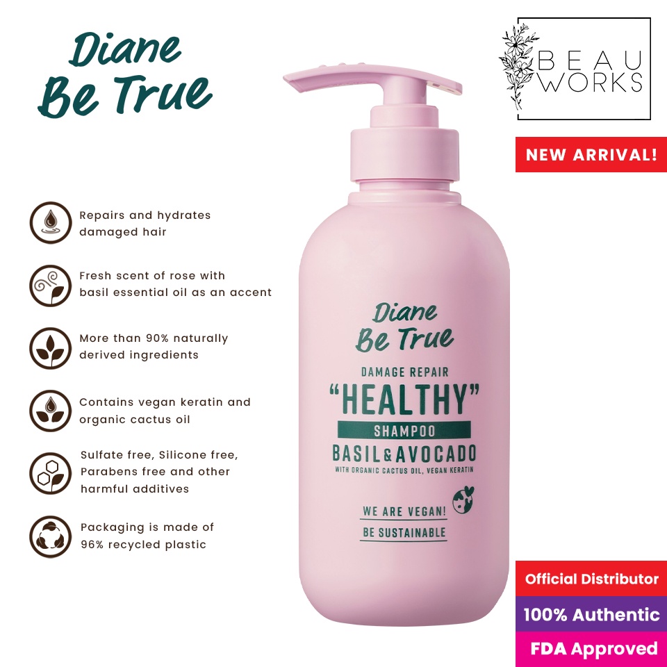 Diane Be True Damage Repair Shampoo (400 ML) | Shopee Philippines