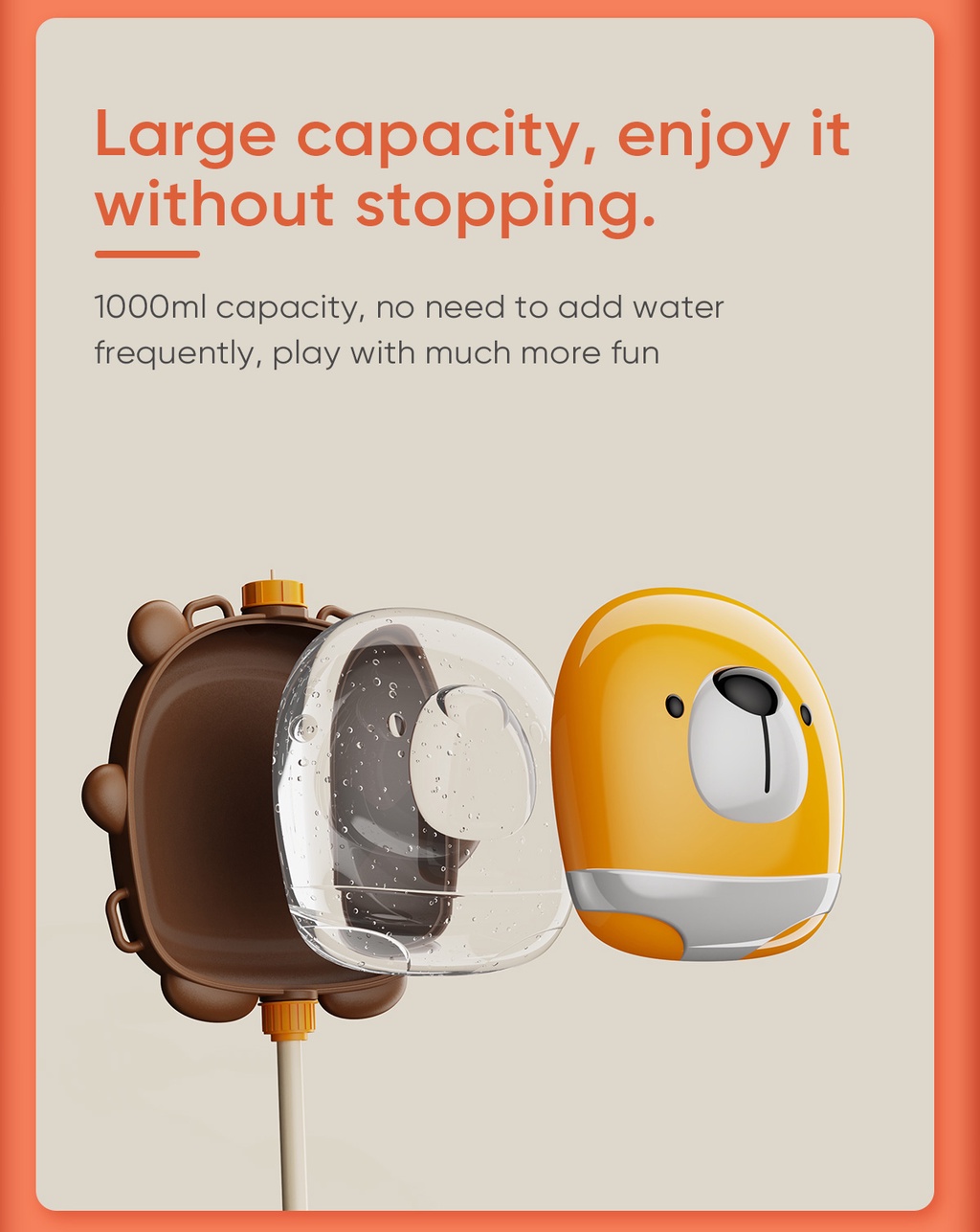 Yoboo Children Water Gun Backpack | Leak Proof | Adjustable Strap ...