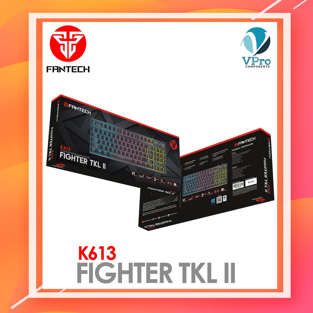 Fantech K613 FIGHTER TKL II Gaming Keyboard | Shopee Philippines