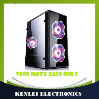 Keytech Terminator Series T800 Tempered Glass Gaming PC Tower Case ...