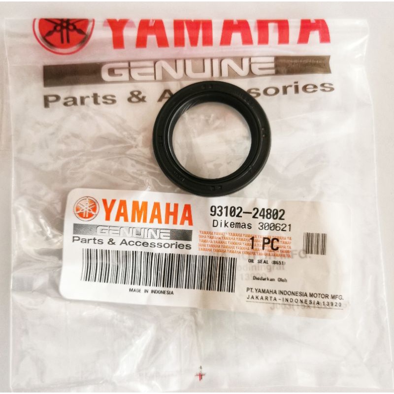 93102-24802 OIL SEAL PULLEY SIDE AEROX V1 V2 NMAX V2 GENUINE YAMAHA ...