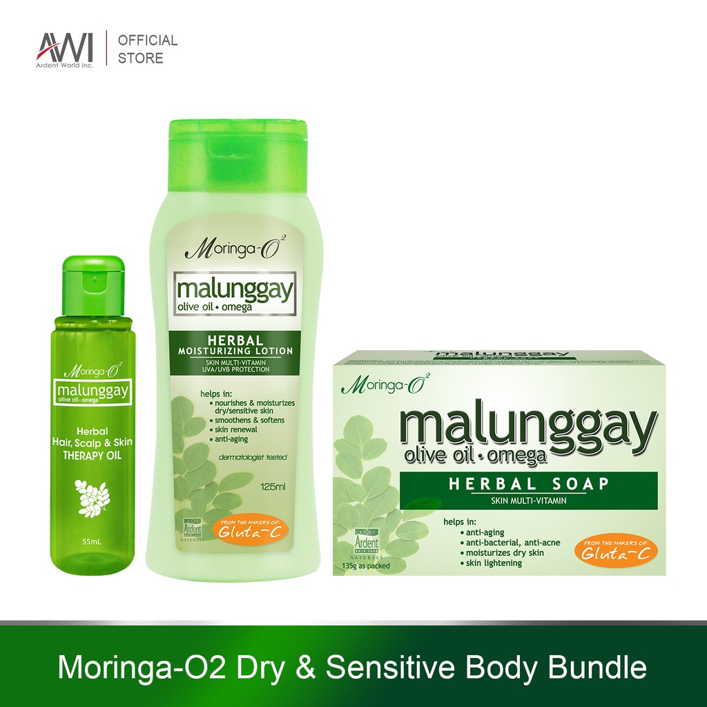 Moringa-O2 Dry & Sensitive Body Bundle | Shopee Philippines