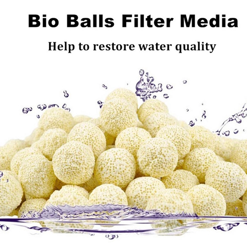 10pcs Ceramic Aquarium Biochemical Ball Filter Media Fish Tank ...