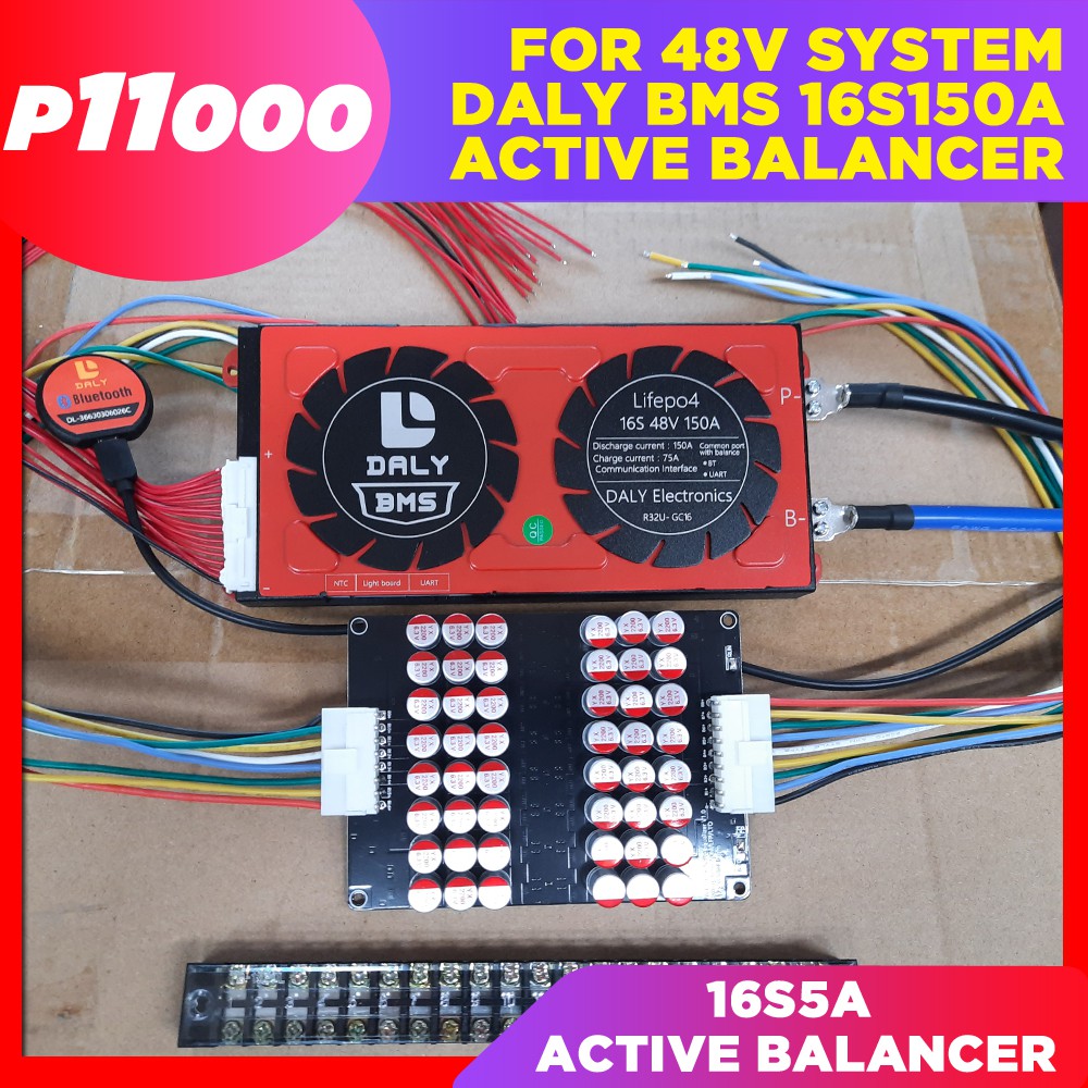 Active Balancer 16S 5A for 48V Lifepo4 Battery System - Capacitor ...