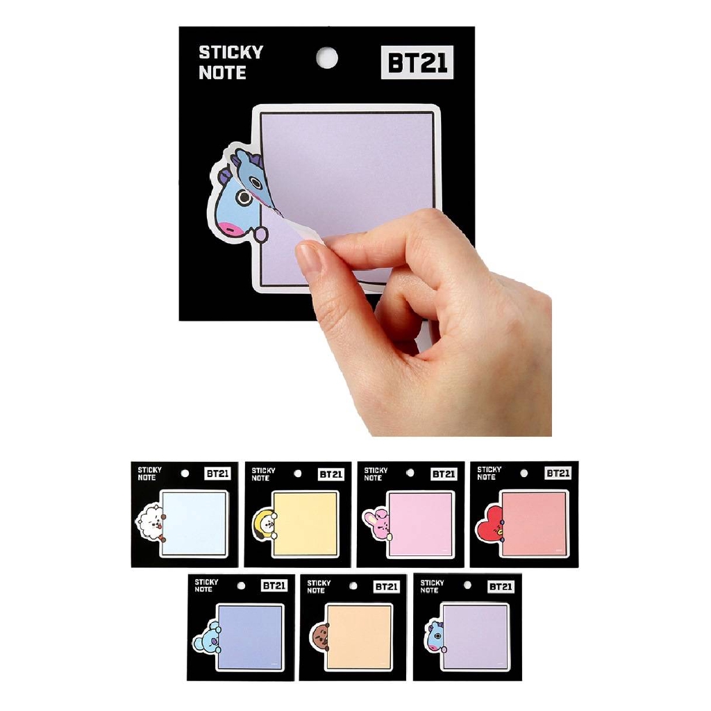 New KPOP BTS BT21 Cute Memo Pads Sticky Notes Stickers Pads For Kids ...