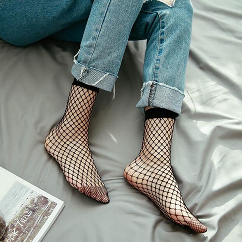 Women Sexy Fishnet Socks Cool Summer Breathable Comfortable Ladies Mesh ...