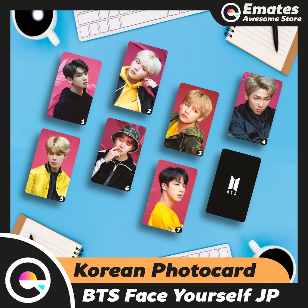 POLAROID Photocard bts Face Yourself JP Jung Kook V Jimin Seok Jin Suga ...