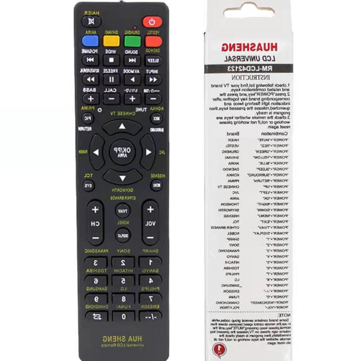Universal Remote Control for LCD/LED TV RM-LCD42123 Universal LCD/LED ...