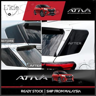Perodua Ativa CHROME Side Spoiler Trim Rear Window Side Cover Perodua ...