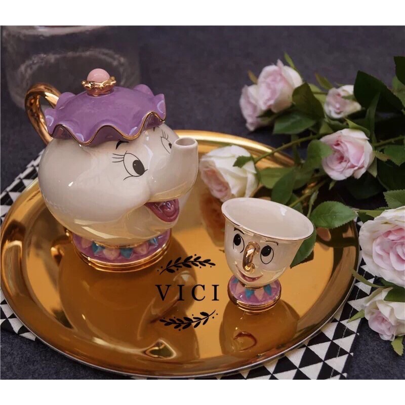 BIG SALE! Beauty and The Beast Mrs. Potts and Chip Tea Set Afternoon ...